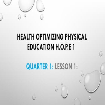 Grade 9 p.e w1 | PPTX