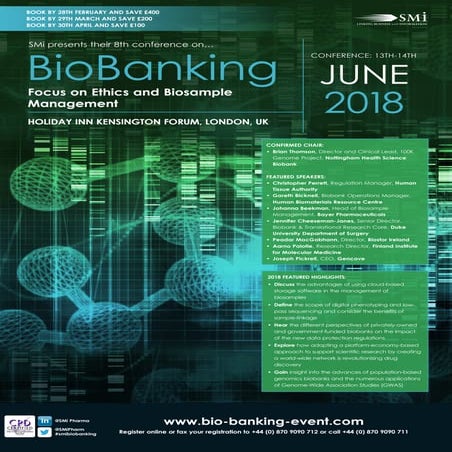 SMi Group's BioBanking 2018 | PDF