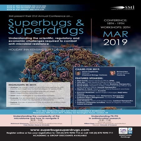 SMi Group's Superbugs and Superdrugs | PDF