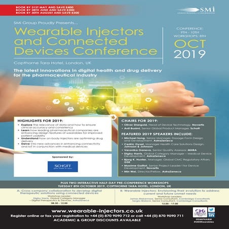 SMi Group's Wearable Injectors and Connected Devices 2019 | PDF ...