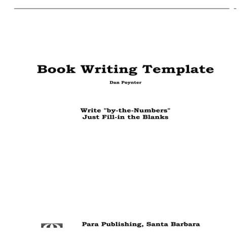 book writing layout template | PDF