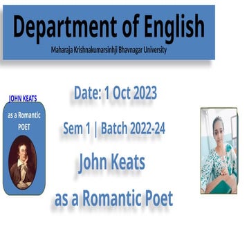 P- 5 John Keats as a Romantic poet .pptx