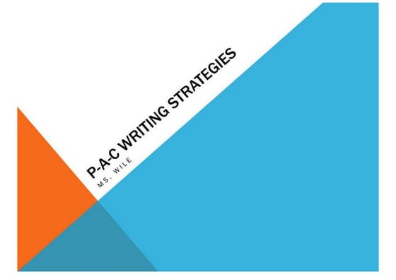 Writing Seminar | PPT