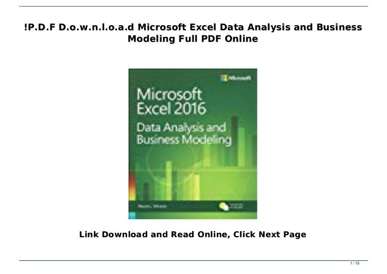data analysis using excel ppt
