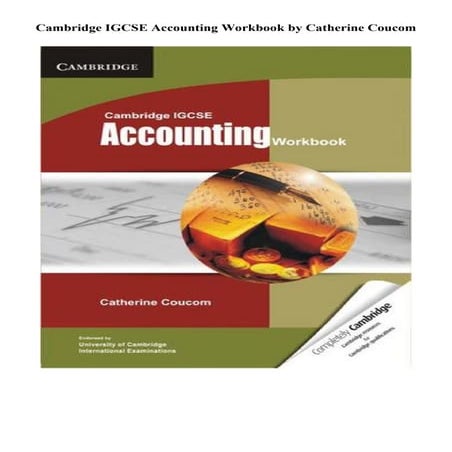 (P.D.F FILE) Cambridge IGCSE Accounting Workbook [Free Ebook] | PDF