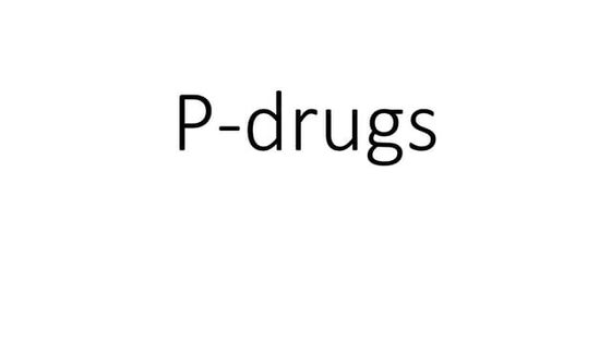 P drug concept | PPT