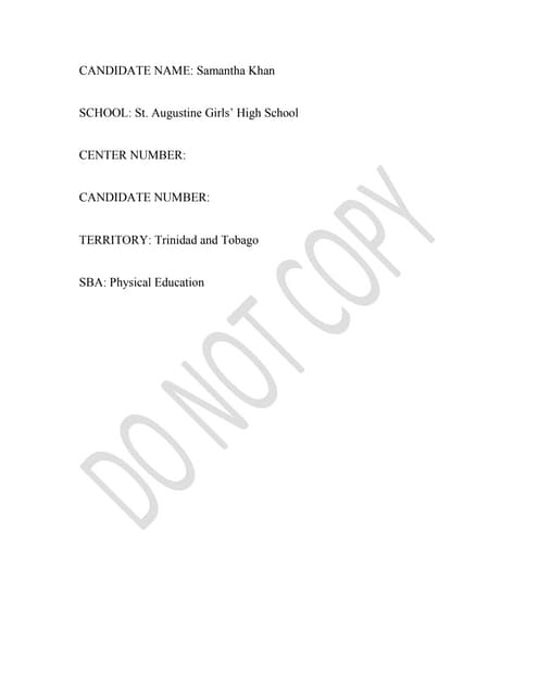BIOLOGY SBA (LAB) | PDF