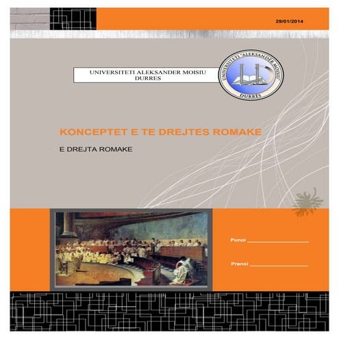Konceptet e të drejtës romake | DOCX