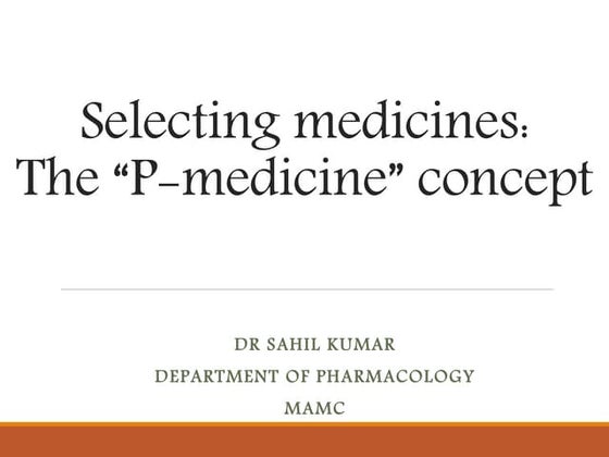 P drug concept | PPT