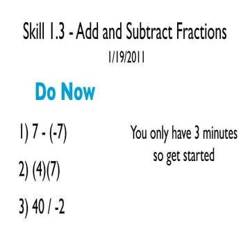 Four rules of fractions | PPT