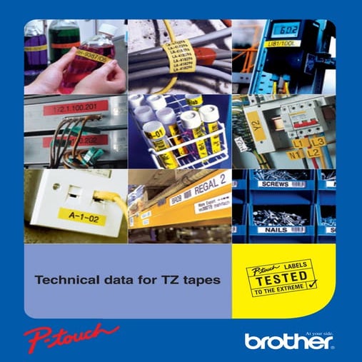 P touch technicaldatafor-t_ztapes_web(1) | PDF
