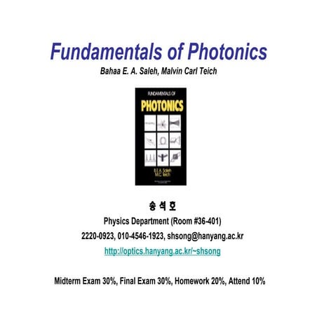 fundamental of photonic | PDF