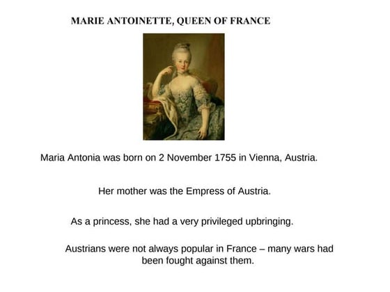 Marie Antoinette Biography | PDF