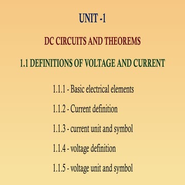DC CIRCUITS AND THEOREMS & BASIC ELECTRICAL ELEMENTS.pptx