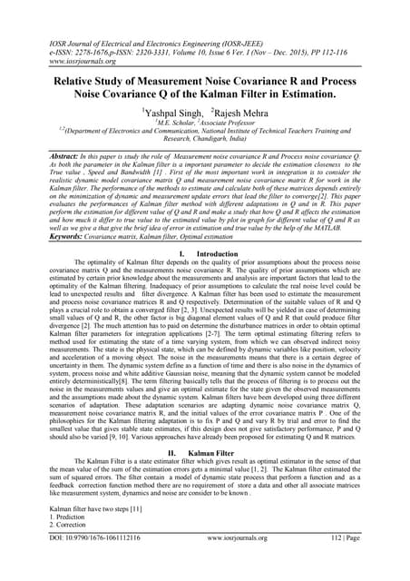 Kalman filter for Beginners | PDF