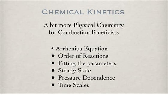 Chem 2 - Chemical Kinetics VIII: The Arrhenius Equation, Activation ...