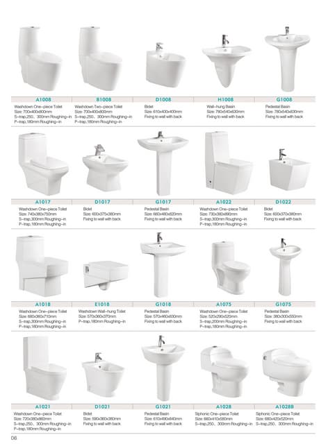P07-Washdown one-piece toilet and Sophonic one-piece toilet | PDF