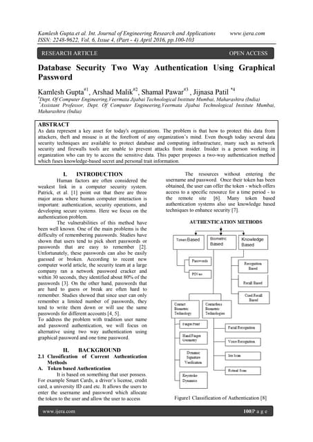 Irjet Graphical Password Authentication For Banking System Pdf