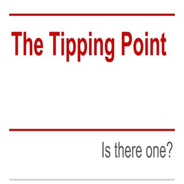 The Tipping Point | PPTX | Chemistry | Science