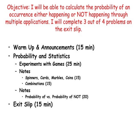 P1 02 25 10 Probability And Statistics | PPTX | Physics | Science