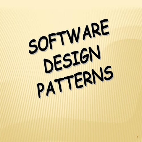 Let us understand design pattern
