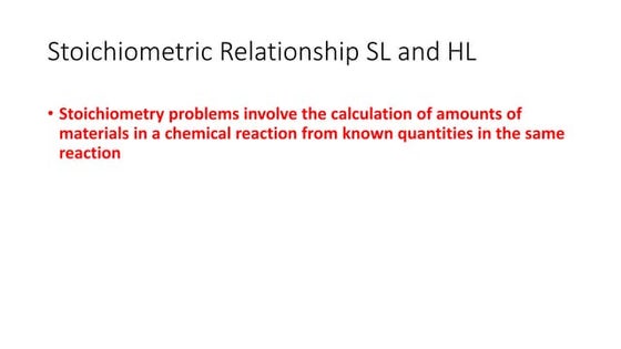 Stoichiometry cheat sheet | PDF