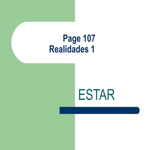 Chapter 2B- Verb "estar" | PPT