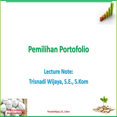 Pemilihan portofolio yang optimal | PPTX
