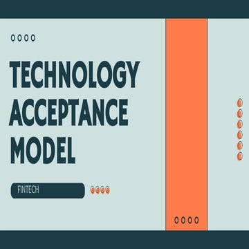 Review Technology Acceptance Model pada Fintech | PPT