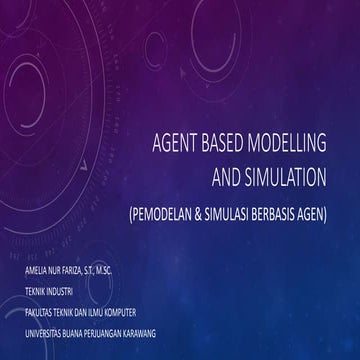 (P13) agent based modelling | PPT