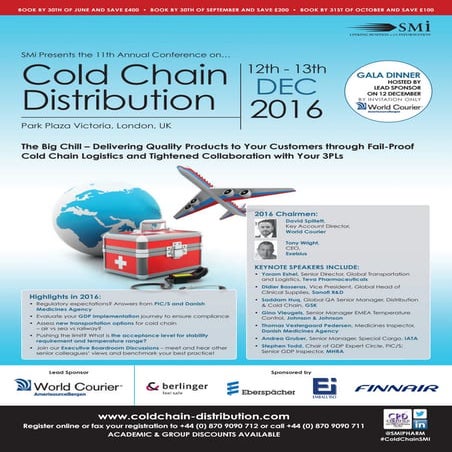 SMi Group's Cold Chain Distribution 2018 | PDF
