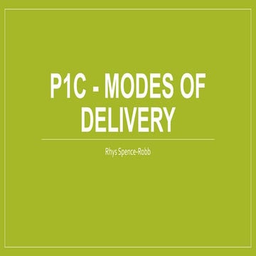 P2C – Production Process | PPTX