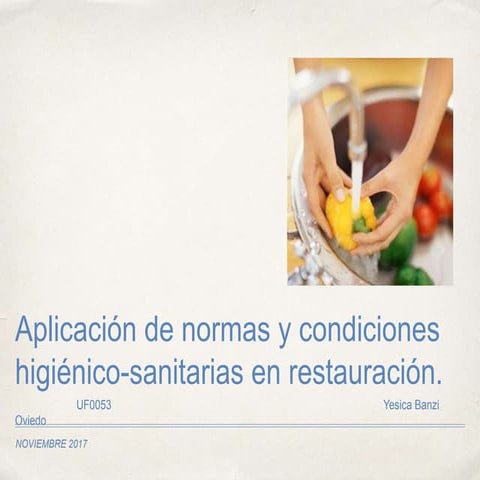 Higiene Alimentaria | PPT
