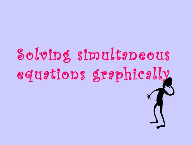 Lecture 5 (solving simultaneous equations) | PPTX
