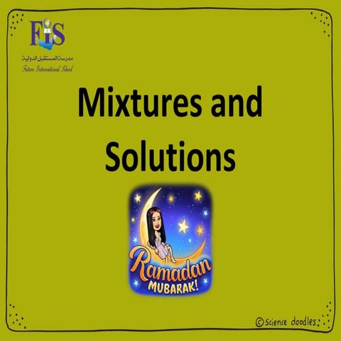 Week 3 mixture and Solution grade 5 and 6 | PDF