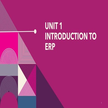 ERP Intro to Enterprise Resource Planning | PPT