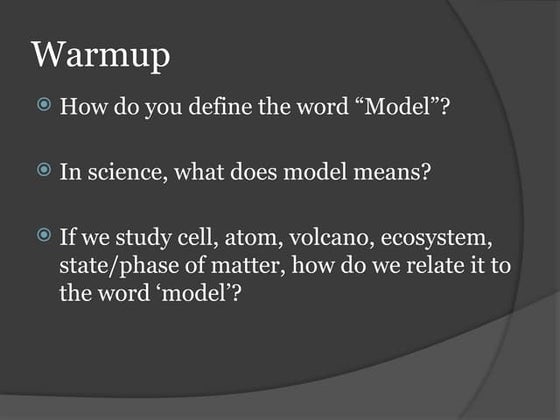 SCIENTIFIC MODELS .pptx | Physics | Science