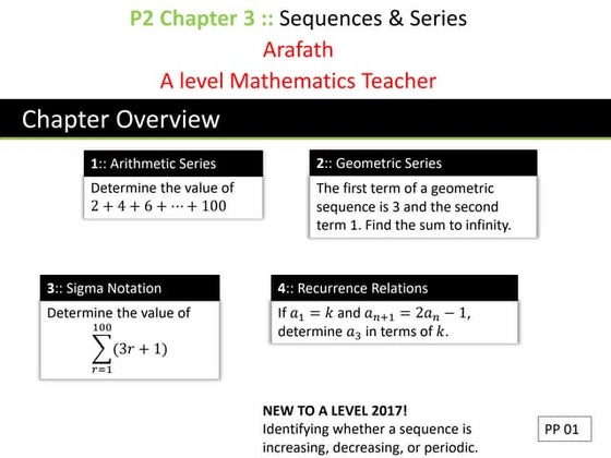 Arithmetic Sequence and Series | PPTX | Physics | Science