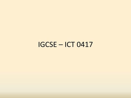 0417 IGCSE ICT Chapter 1 Exercises | PDF | Operating Systems | Computer ...