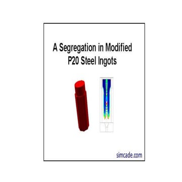 Segregation in several modified P20 steel grades | PPTX