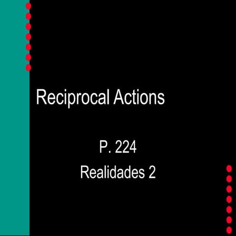 Reciprocal Actions | PPT