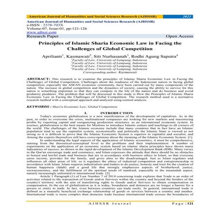 Principles of Islamic Sharia Economic Law in Facing the Challenges of ...