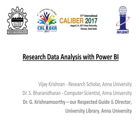 Research Data Analysis with PowerBI - Academic writing | PPTX