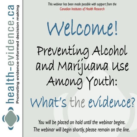 Preventing Alcohol and Marijuana Use Among Youth: What’s the evidence ...