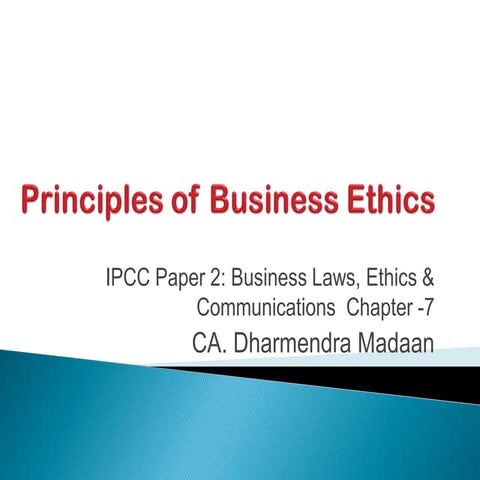 P2 ch7principlesofbusinessethics | PDF