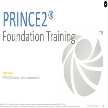 PRINCE2 Foundation Classroom slides - Sample - Classic | PDF