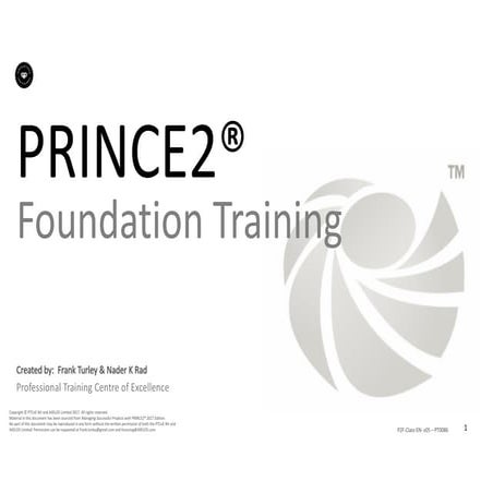 PRINCE2 Foundation Slides - Sample | PDF