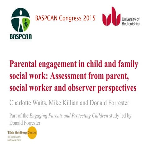 Parental Engagement in Child and Family Social Work | PPSX | Parenting ...