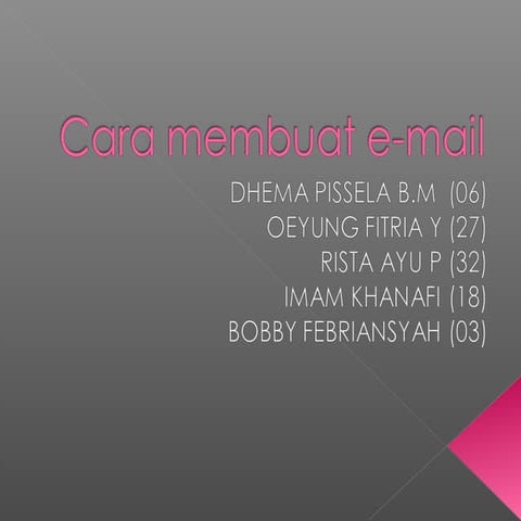 P2membuat email | PPT