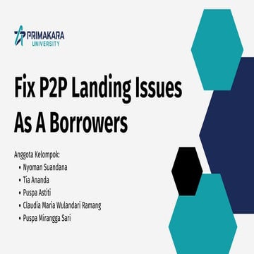Tantangan dan Solusi dalam P2P Lending: Perspektif Peminjam | PDF